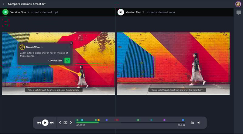 See edits and feedback side by side in the new compare media update